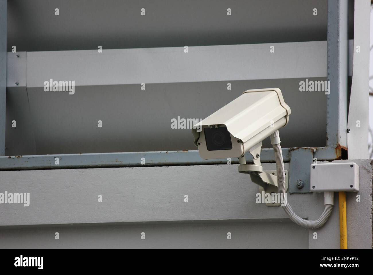 Security camera setup, cctv installation Stock Photo - Alamy