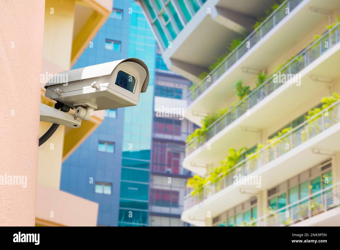 Security camera setup, cctv installation Stock Photo - Alamy