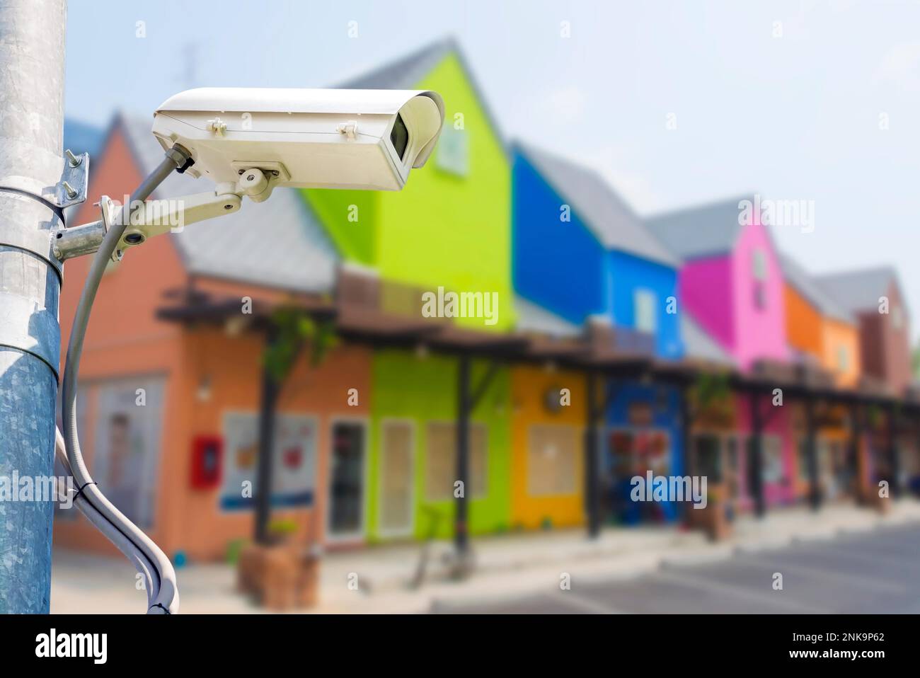 Security camera setup, cctv installation Stock Photo - Alamy