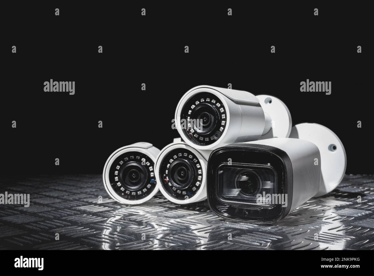 Security camera setup, cctv installation Stock Photo - Alamy