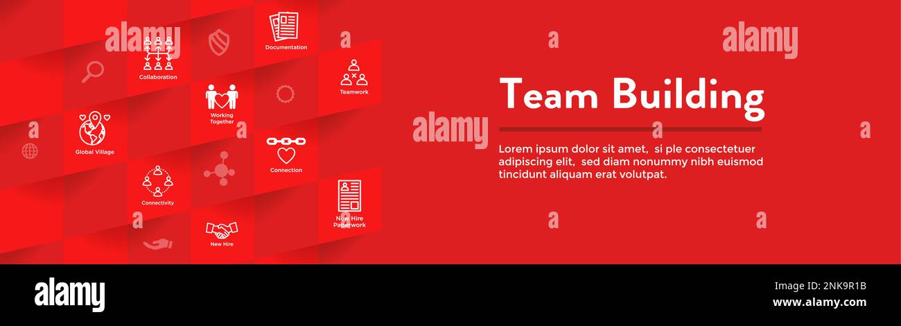 Teambuilding, Teamwork, and Connectivity Icon Set with Stick Figures ...