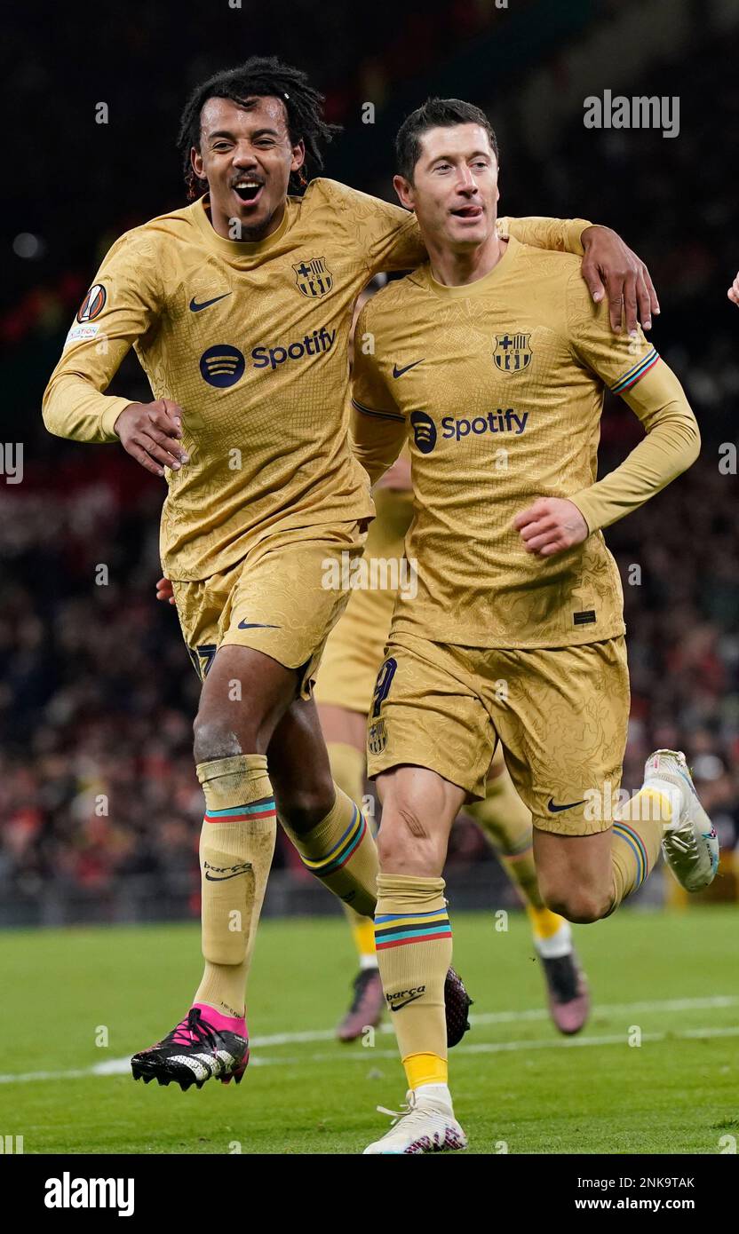 Manchester, England, 23rd February 2023. Robert Lewandowski of ...