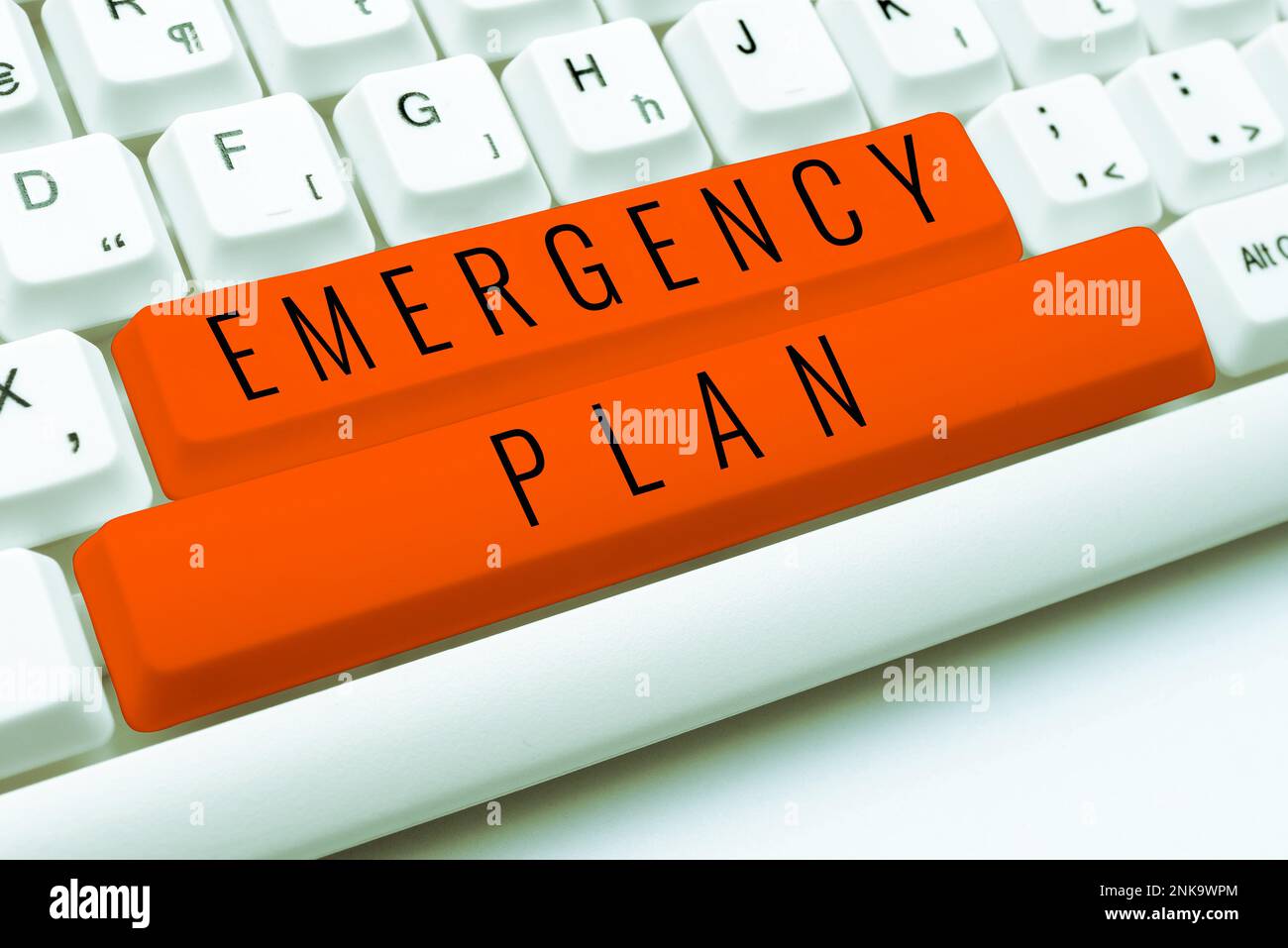 Text caption presenting Emergency Plan. Word Written on Procedures for ...
