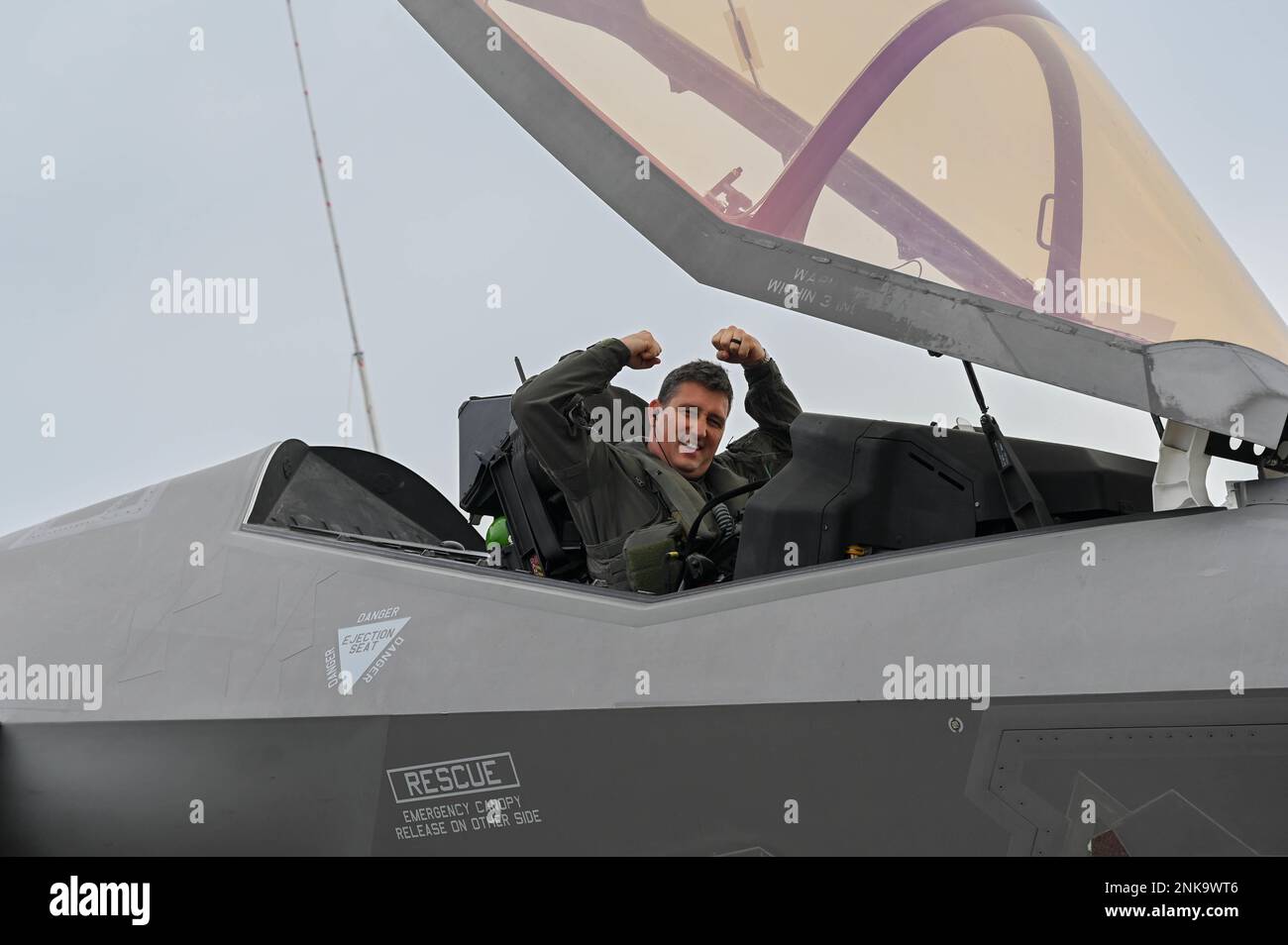 U.S. Air Force Lt. Col. John Green, an F-35A Lightning II instructor ...