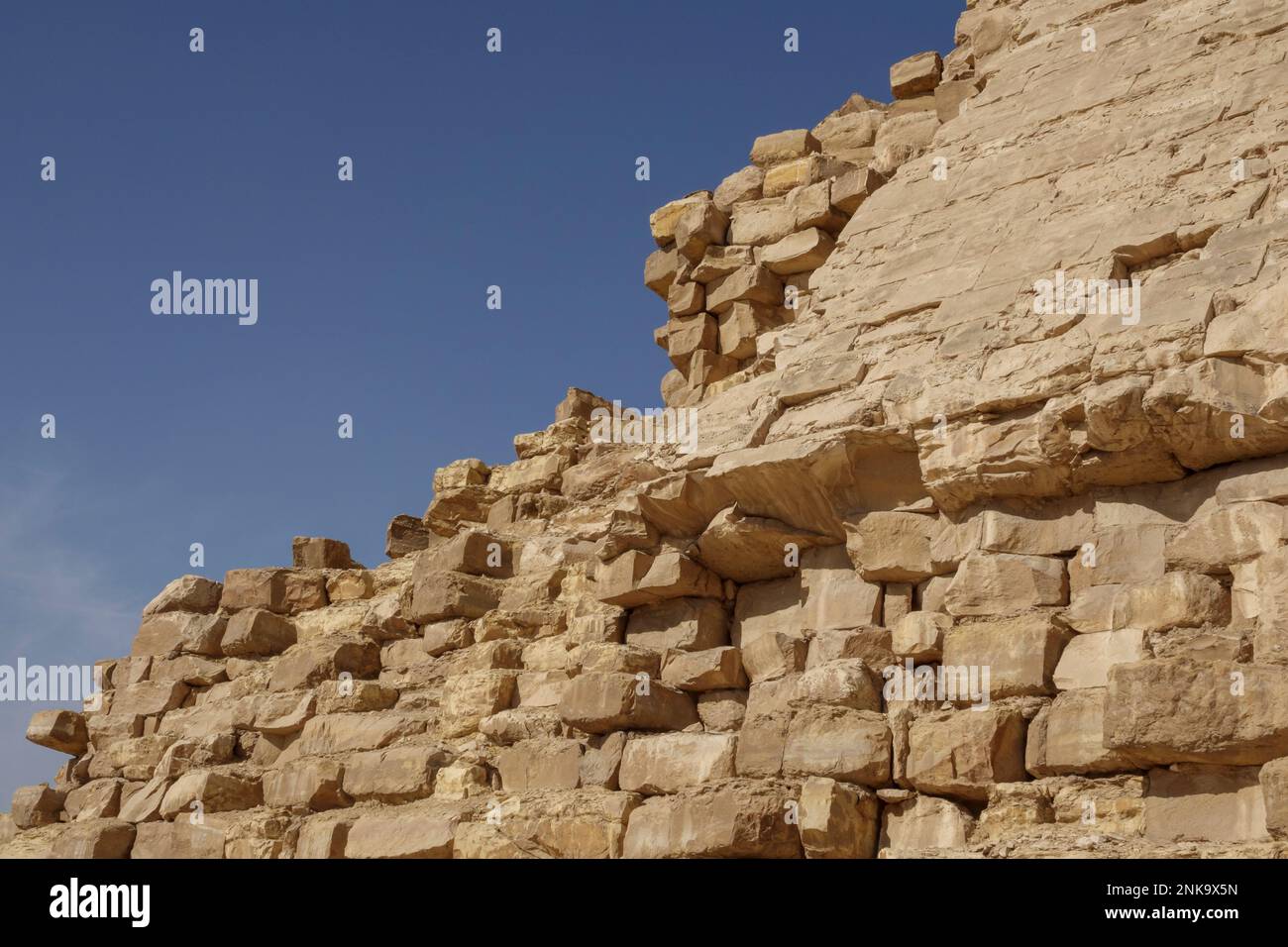 close up of the Structure of the Bent Pyramid at Dahshur, Lower Egypt Stock Photo - Alamy