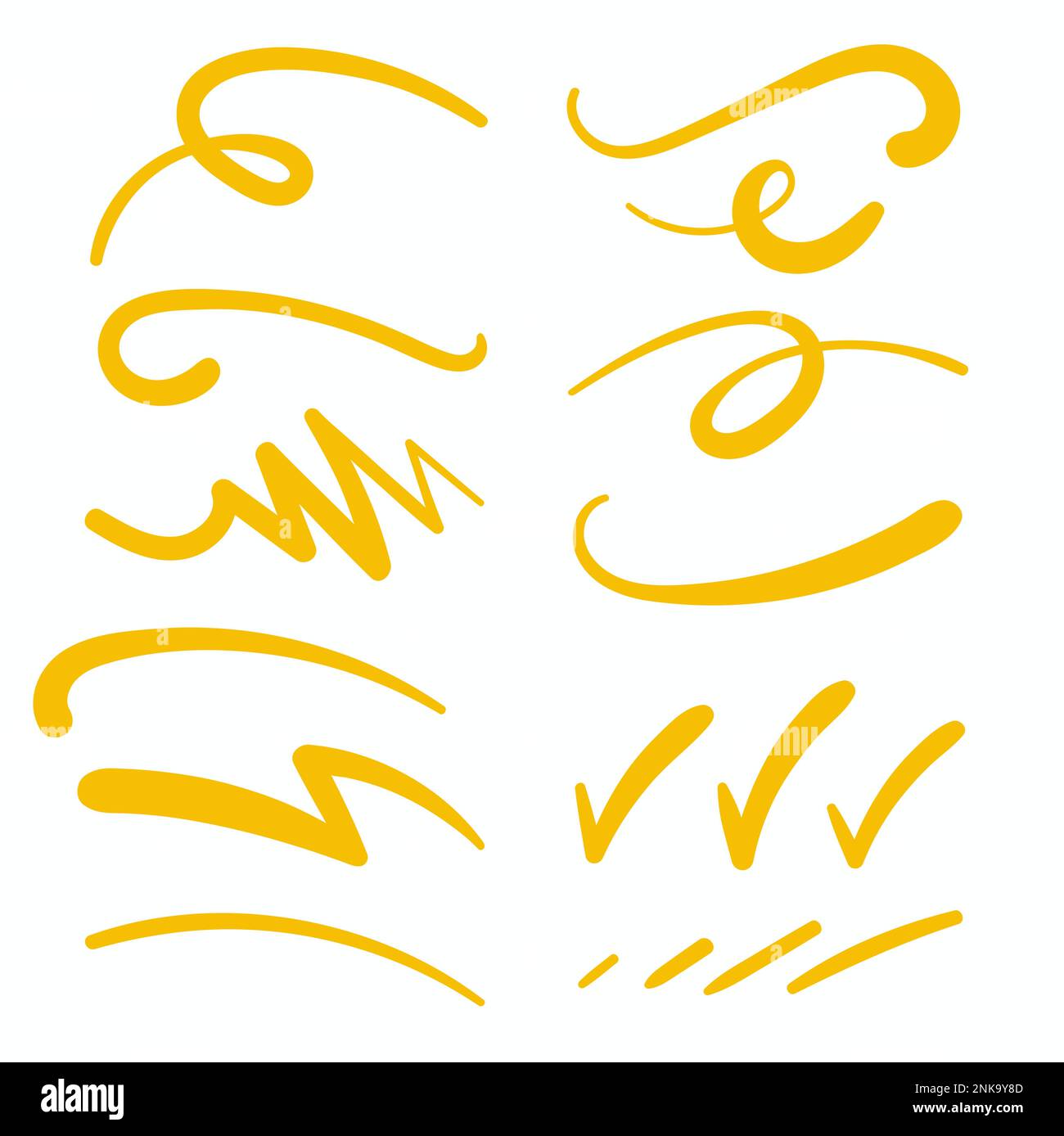 Yellow Swirls Swash Logo Ornament Design Stock Vector Image & Art - Alamy