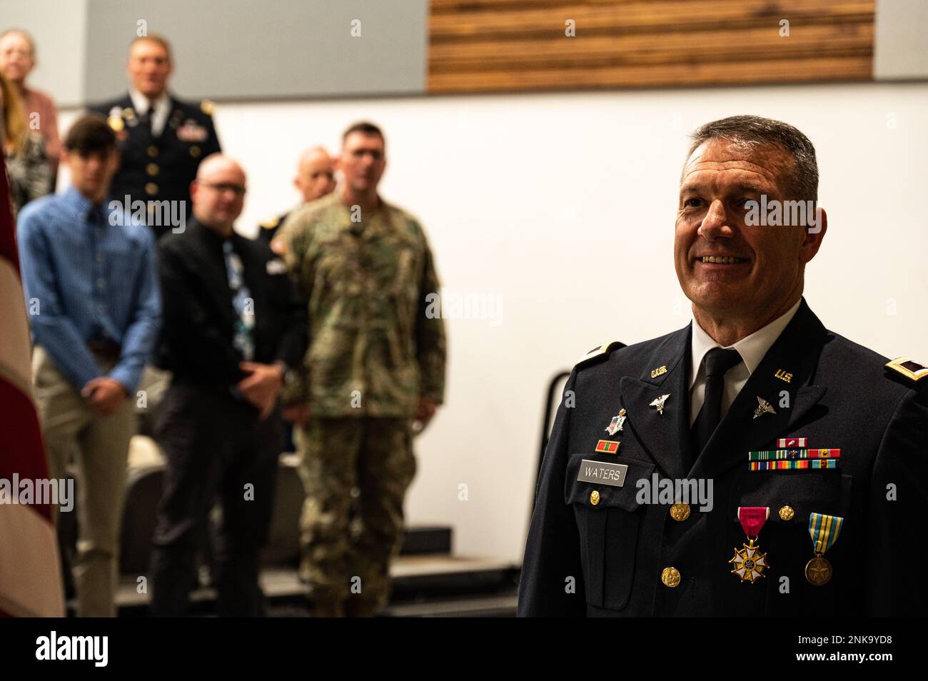 Col. Norman C. Waters sings “The Army Song” for the final time as part ...