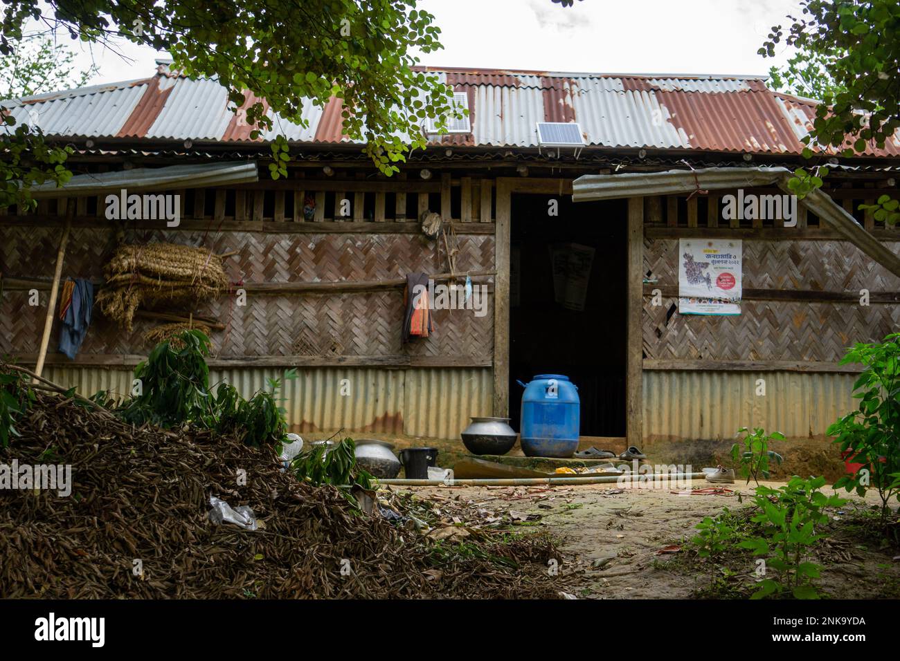 The dilapidated houses of the hills. Photo taken from Meghla, Bandarban ...