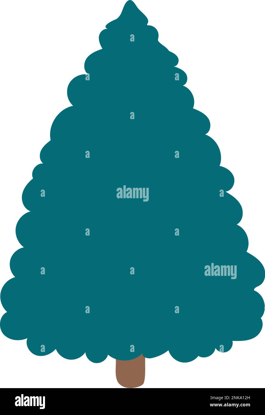 Green Christmas tree vector illustration Stock Vector Image & Art - Alamy