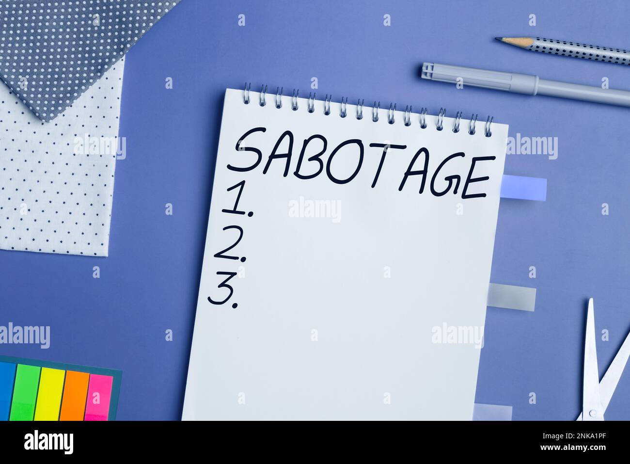 Sign displaying Sabotage. Conceptual photo destruction of an employer's ...