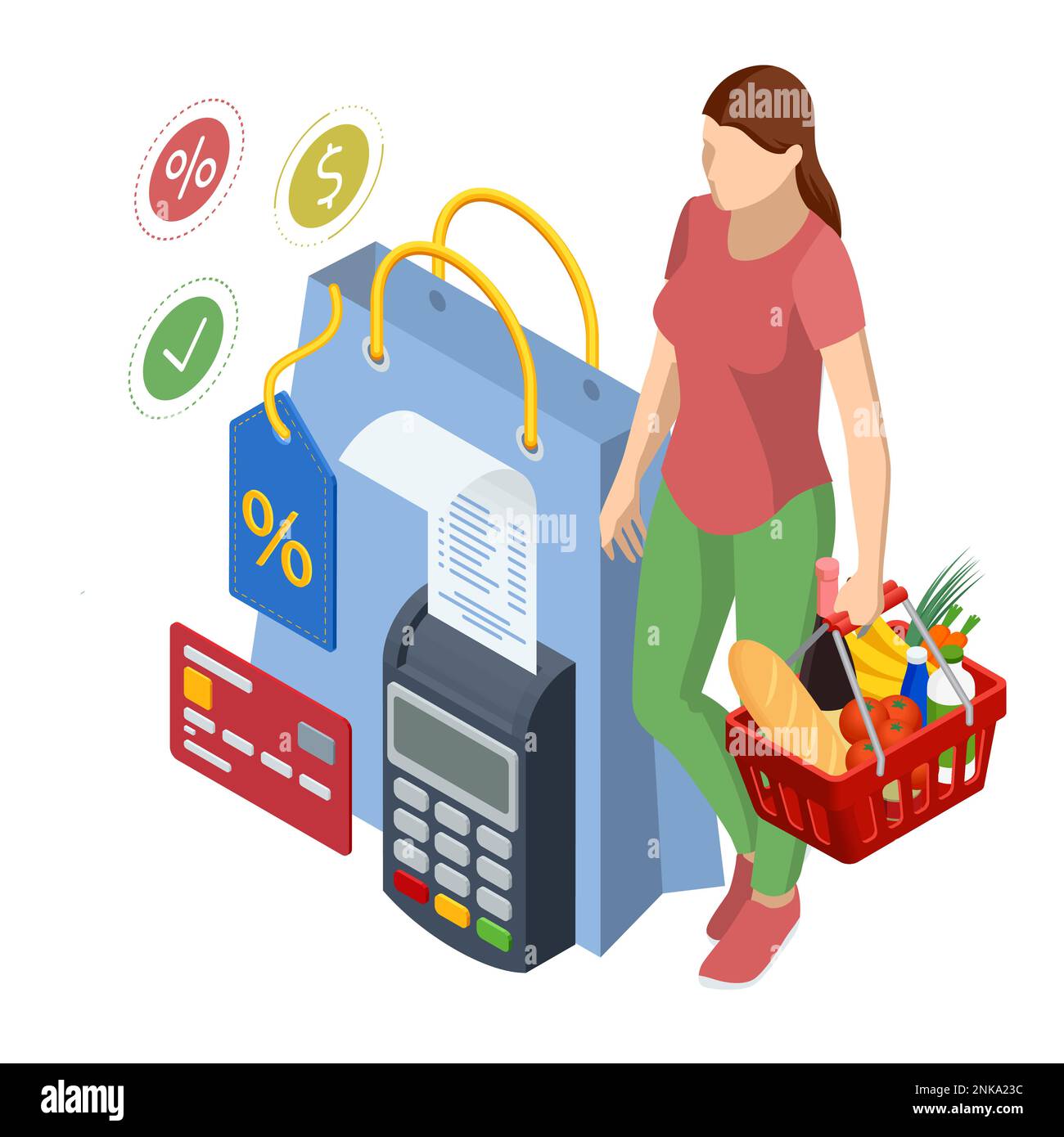 Grocery Receipt Clipart