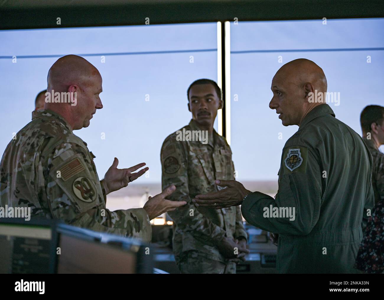 U.S. Air Force Col. Kevin Davidson, left, 47th Flying Training Wing ...