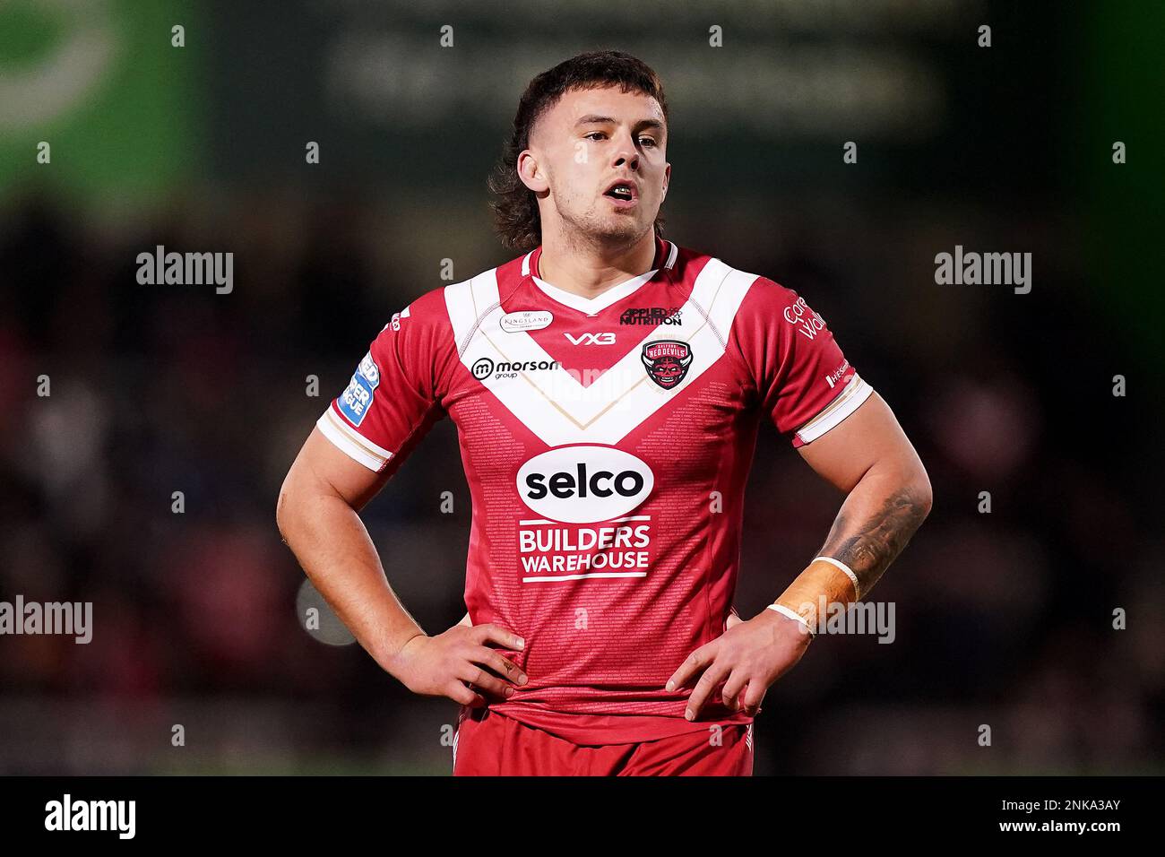 Salford Red Devils' Oliver Partington during the Betfred Super League ...