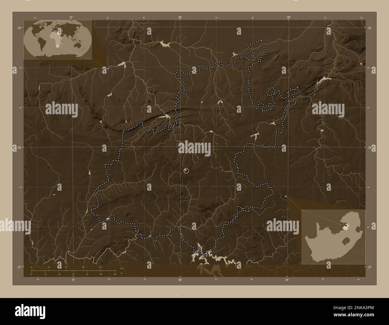 Map of rivers in south africa hi-res stock photography and images - Alamy