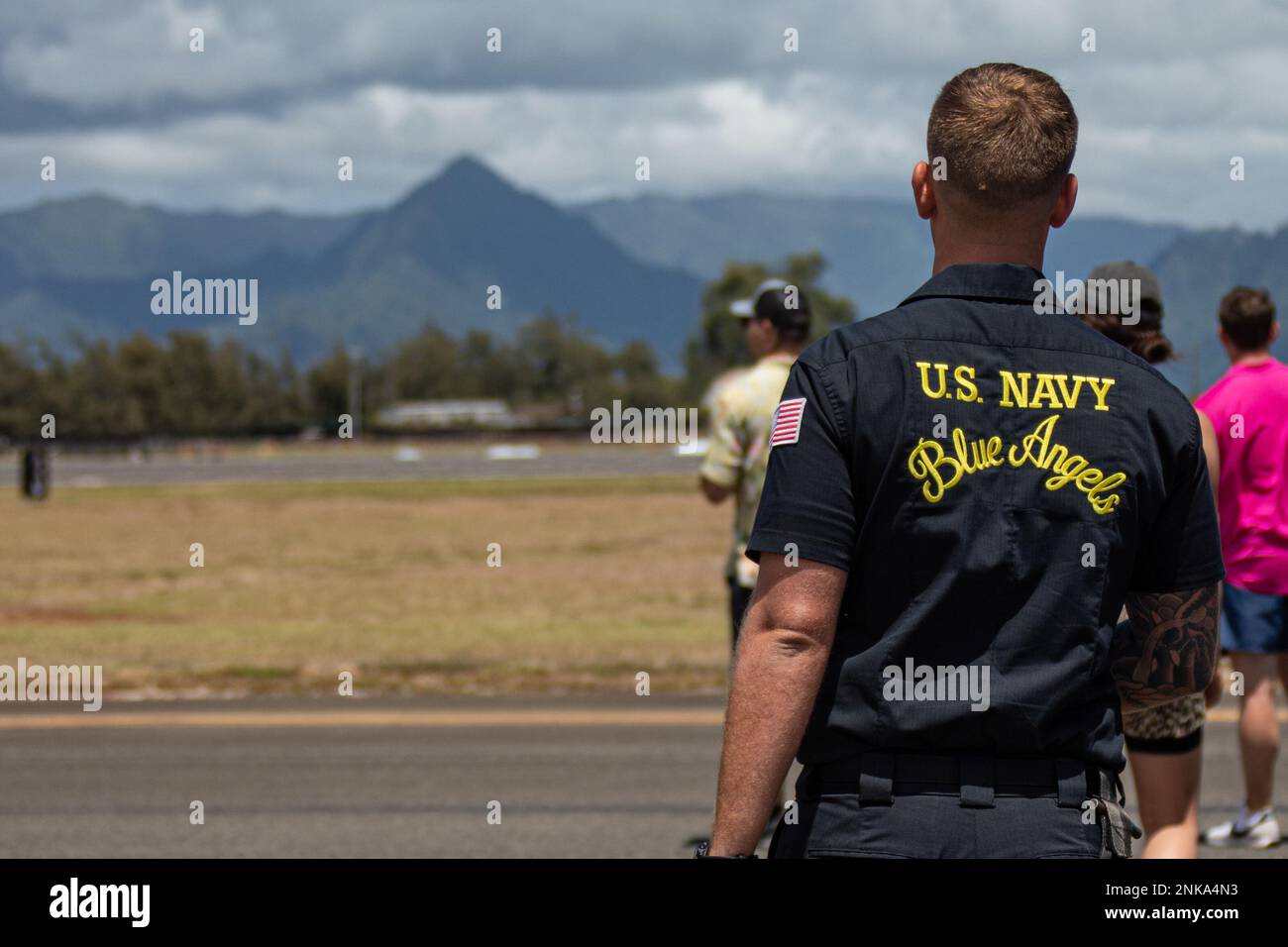 U.S. Navy Pilots, The Blue Angels, prepare for an airshow on Marine ...