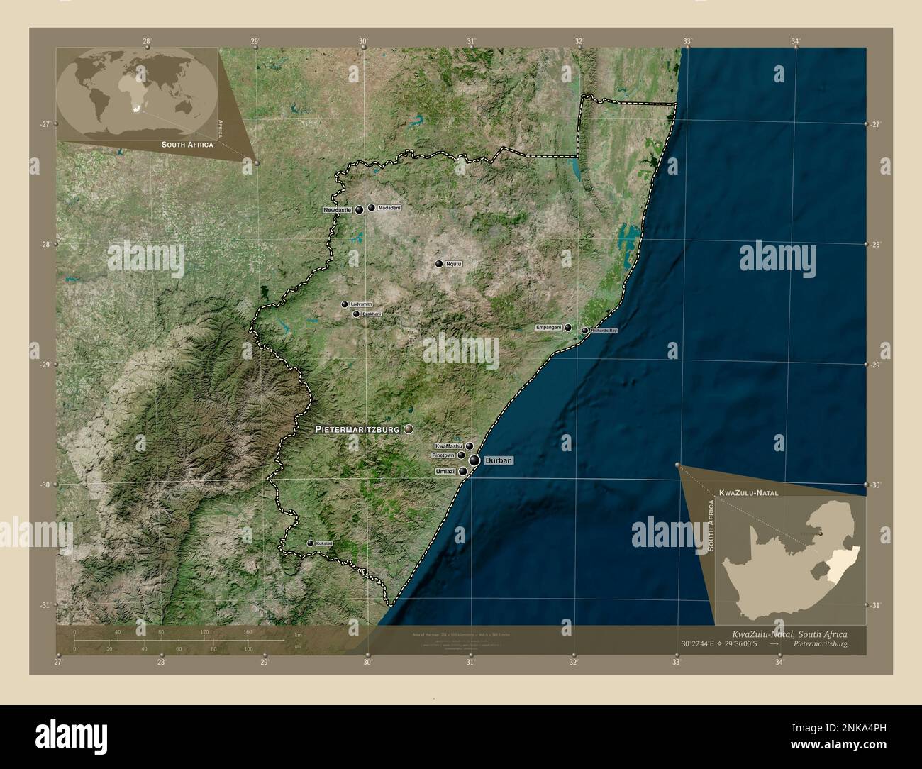 Map of ladysmith hi-res stock photography and images - Alamy
