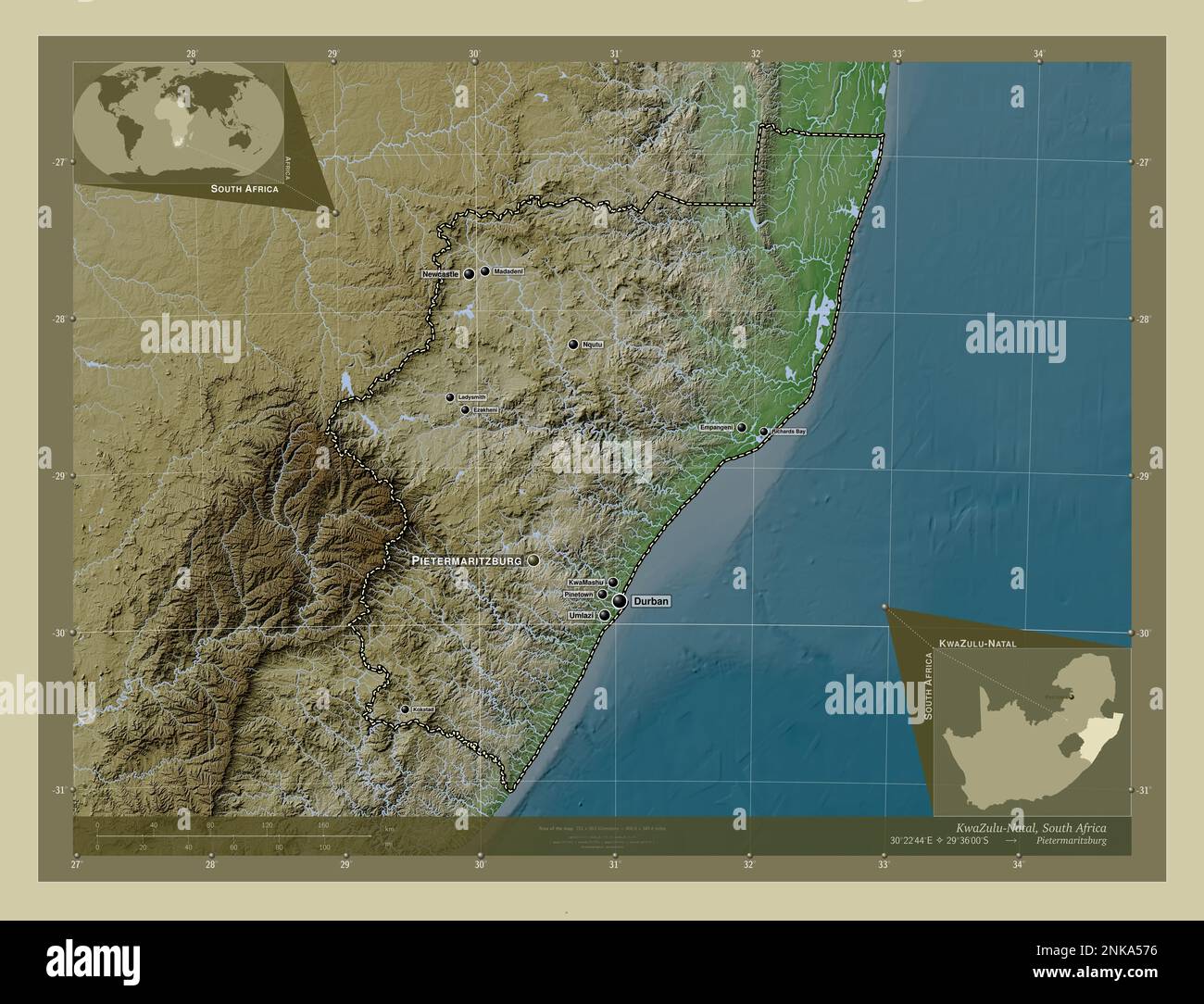 Kwazulu Natal Map 466 Kwazulu Natal High Res Illustrations Getty
