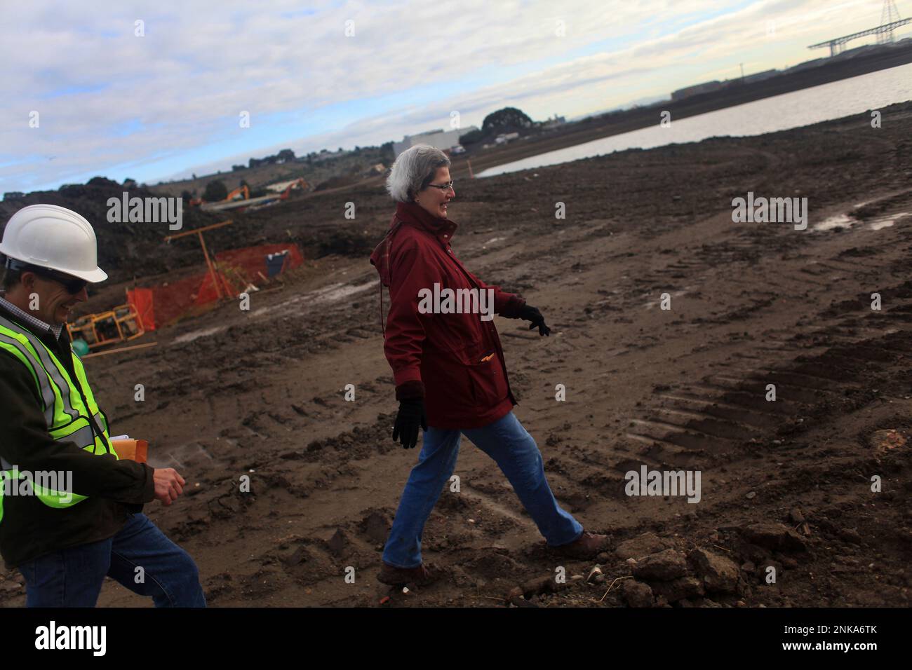Elizabeth Goldstein, President California State Parks Foundation, walks ...