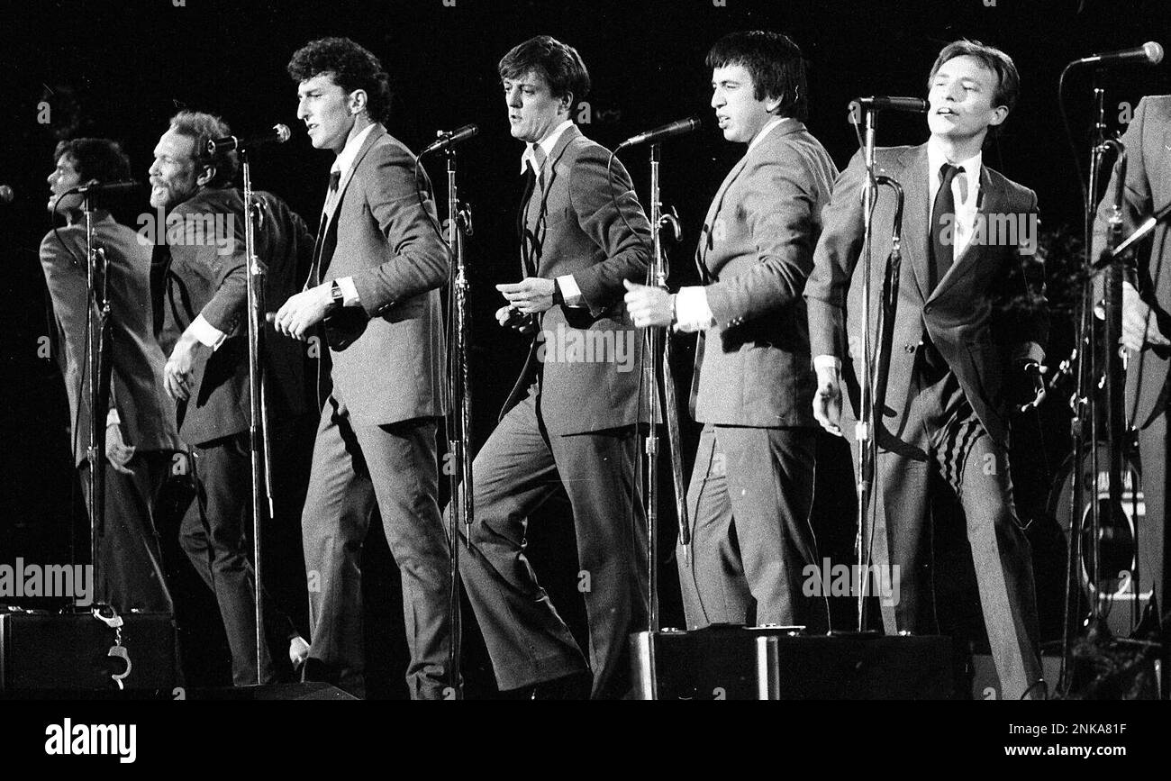 The Tubes spoofing a Brooks Brothers ad, during their show at the ...