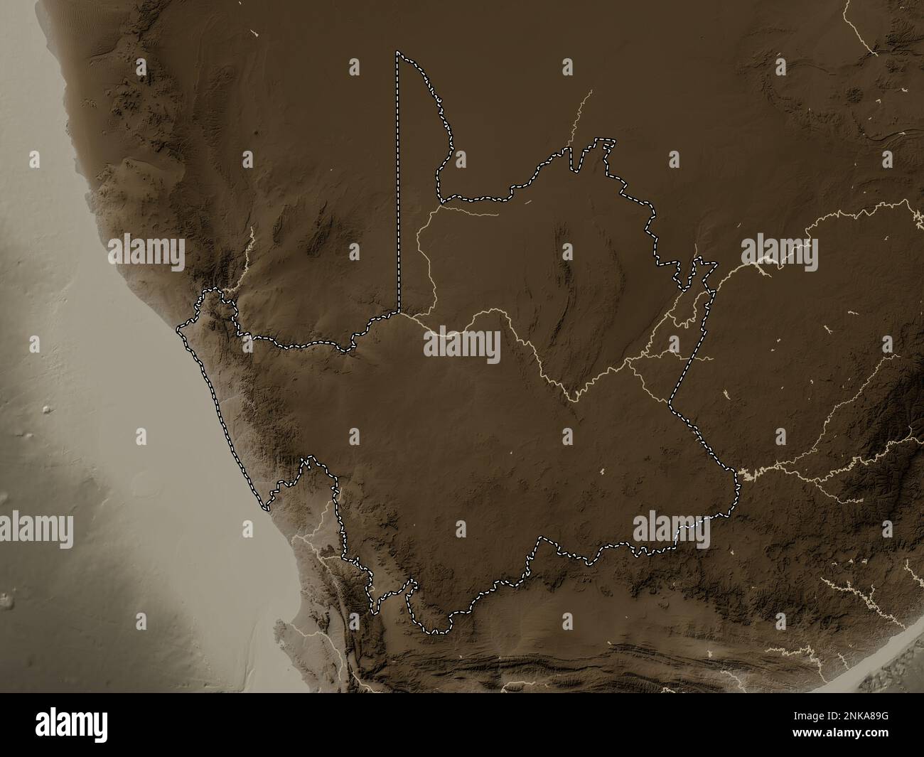 Map of rivers in south africa hi-res stock photography and images - Alamy