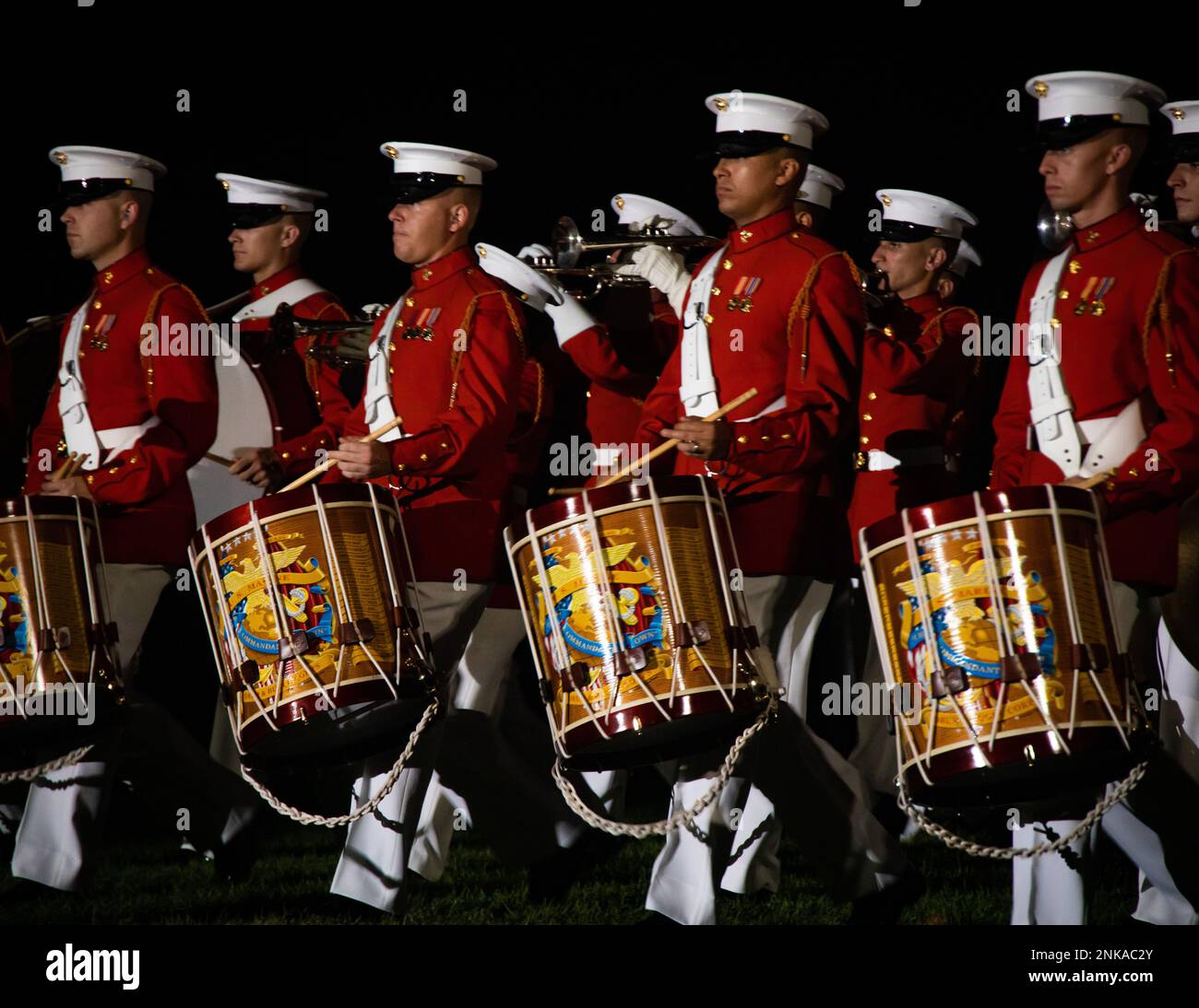 Marines with “The Commandant’s Own,” U.S. Marine Drum & Bugle Corps ...