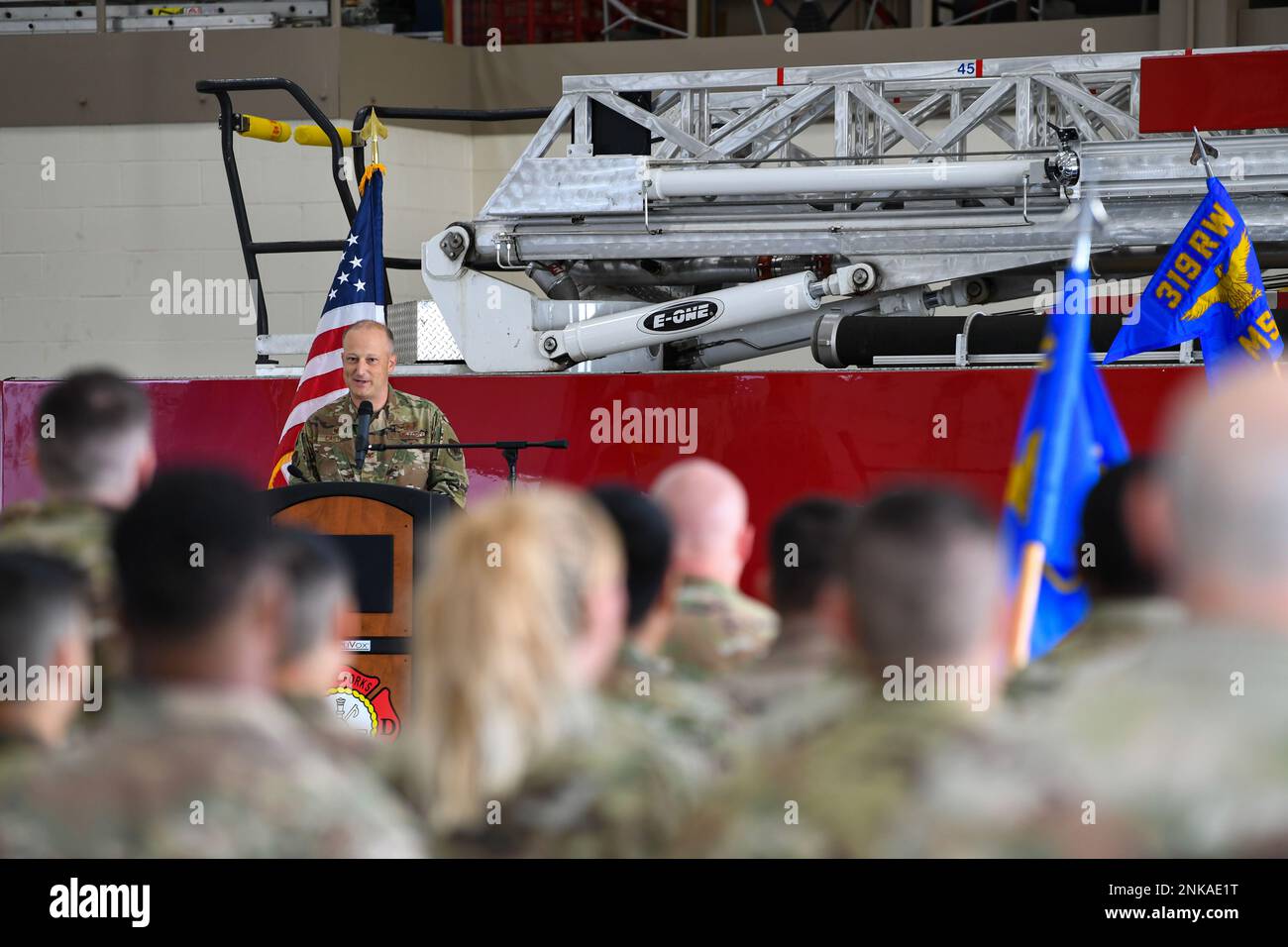 U.S. Air Force Col. David Castor, incoming 319th Mission Support Group ...