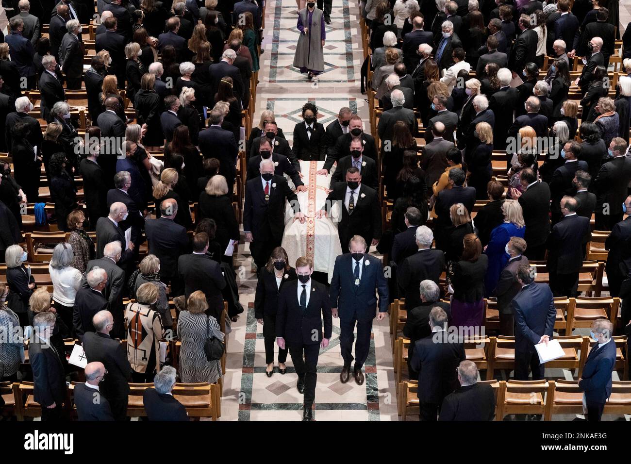 The escorted casket of former Secretary of State Madeleine Albright is ...
