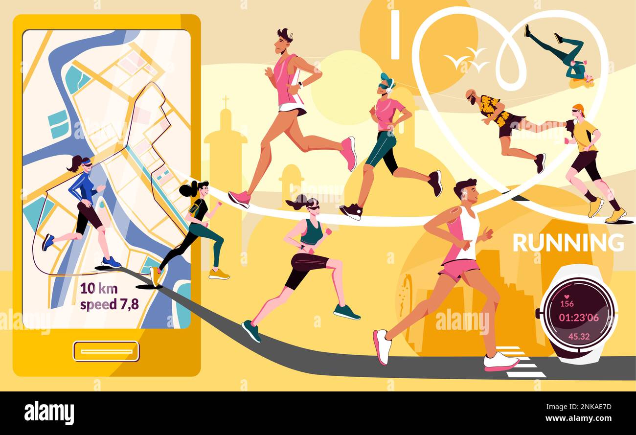 Athletes watch Stock Vector Images - Alamy