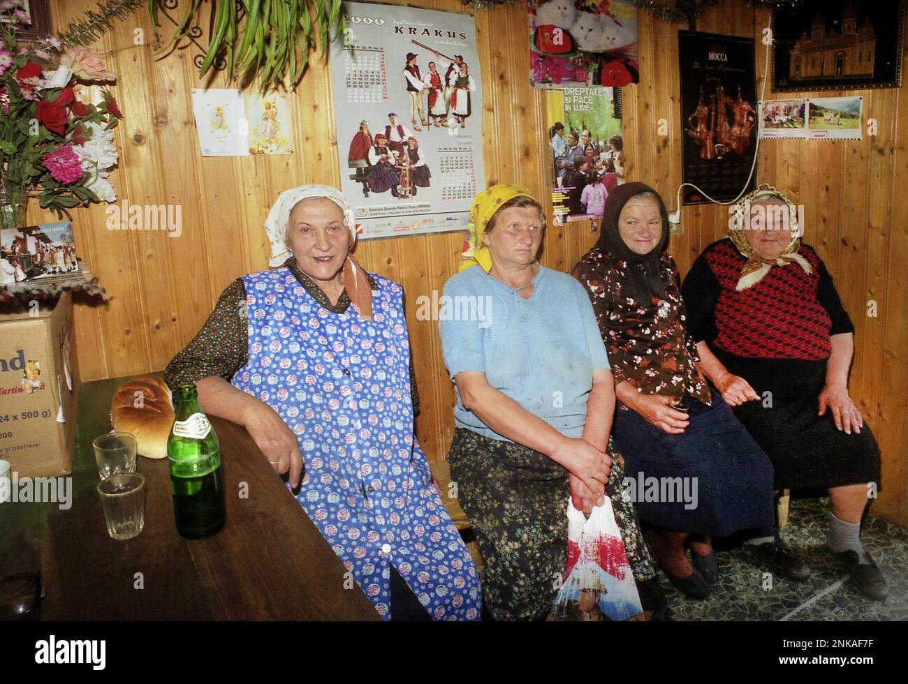 Local women from the Polish community in Solonetu Nou, Suceava County ...