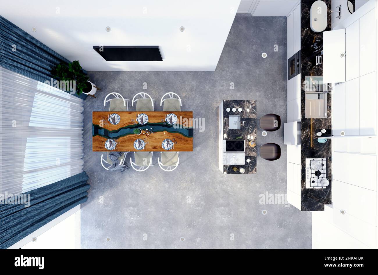 House concept interior hi-res stock photography and images - Alamy