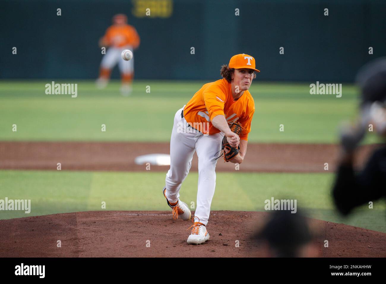Tennessee Volunteers starting pitcher Chase Dollander (11) in action ...