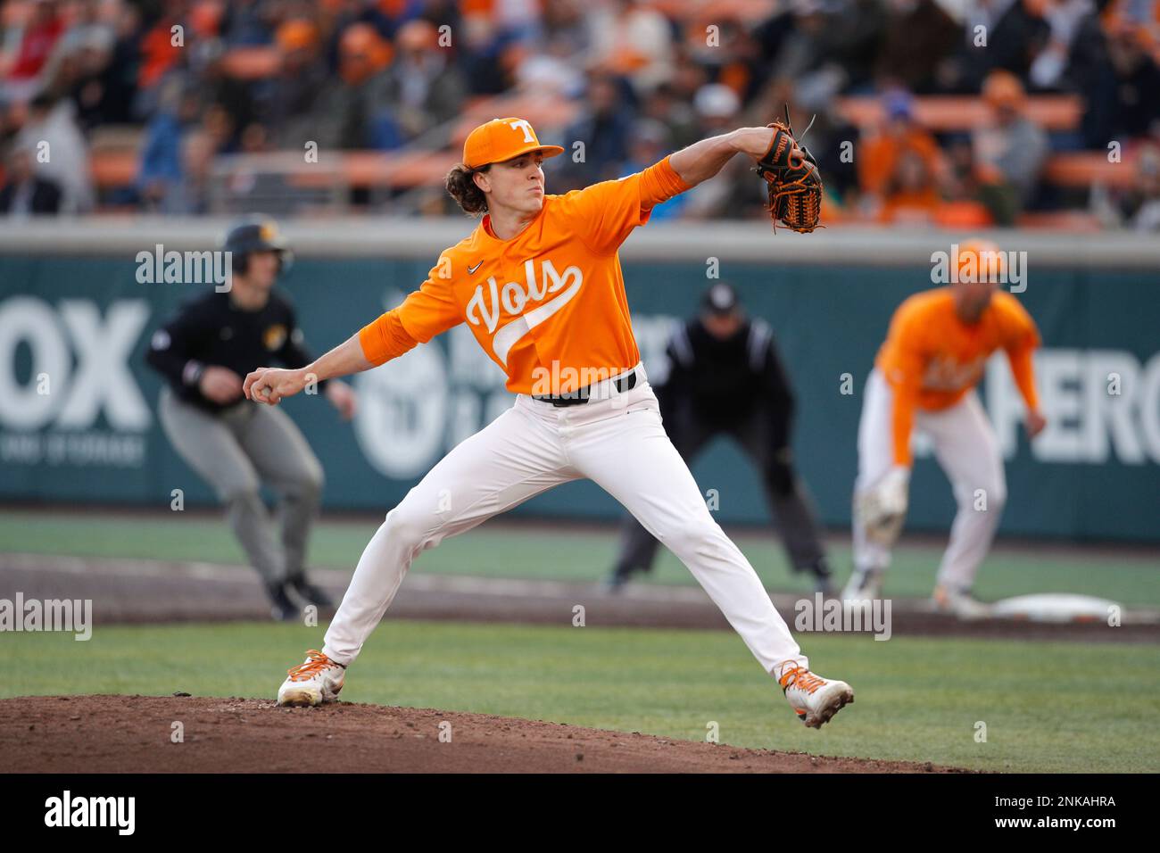Tennessee Volunteers starting pitcher Chase Dollander (11) in action ...