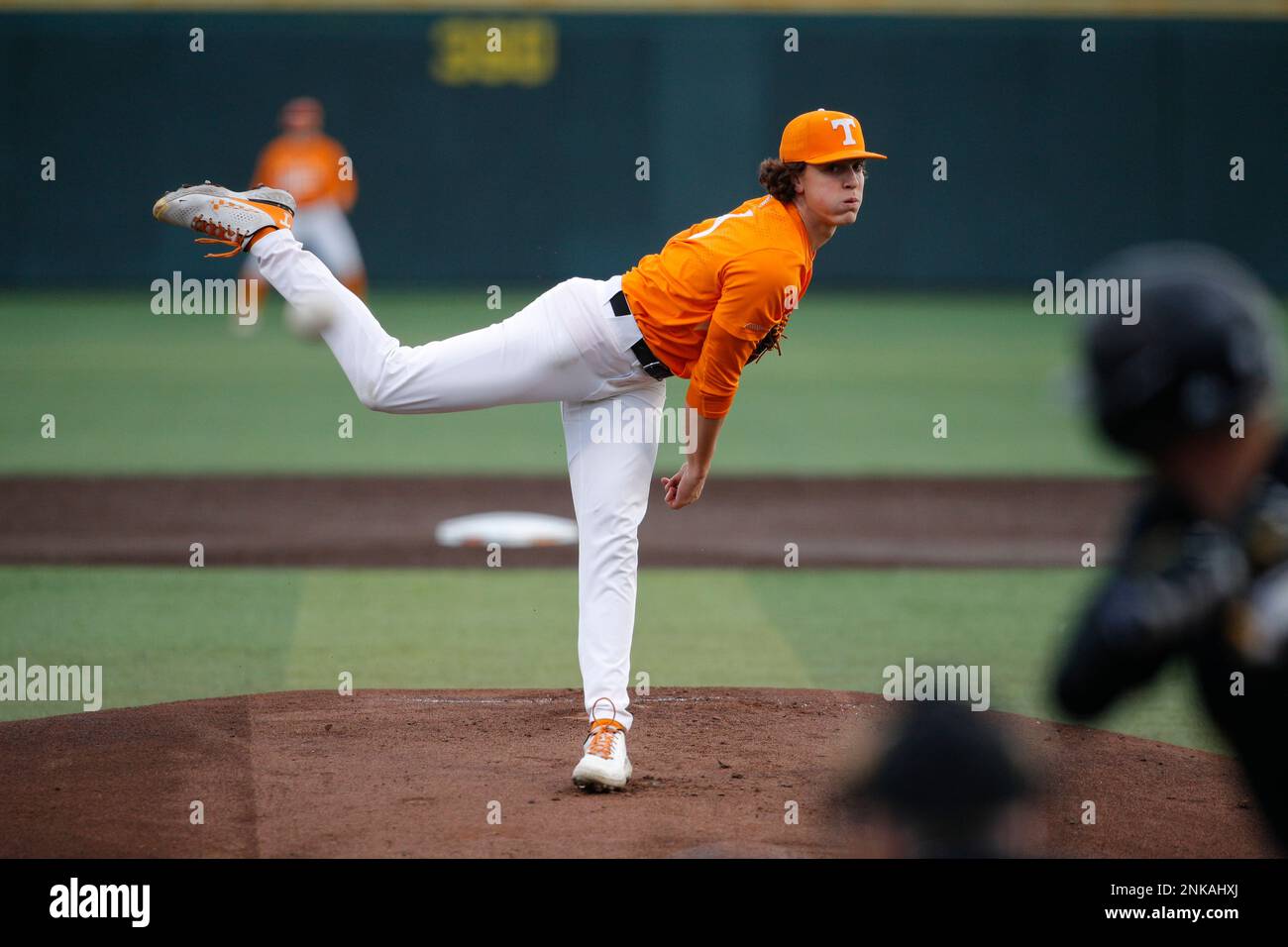 Tennessee Volunteers starting pitcher Chase Dollander (11) in action ...
