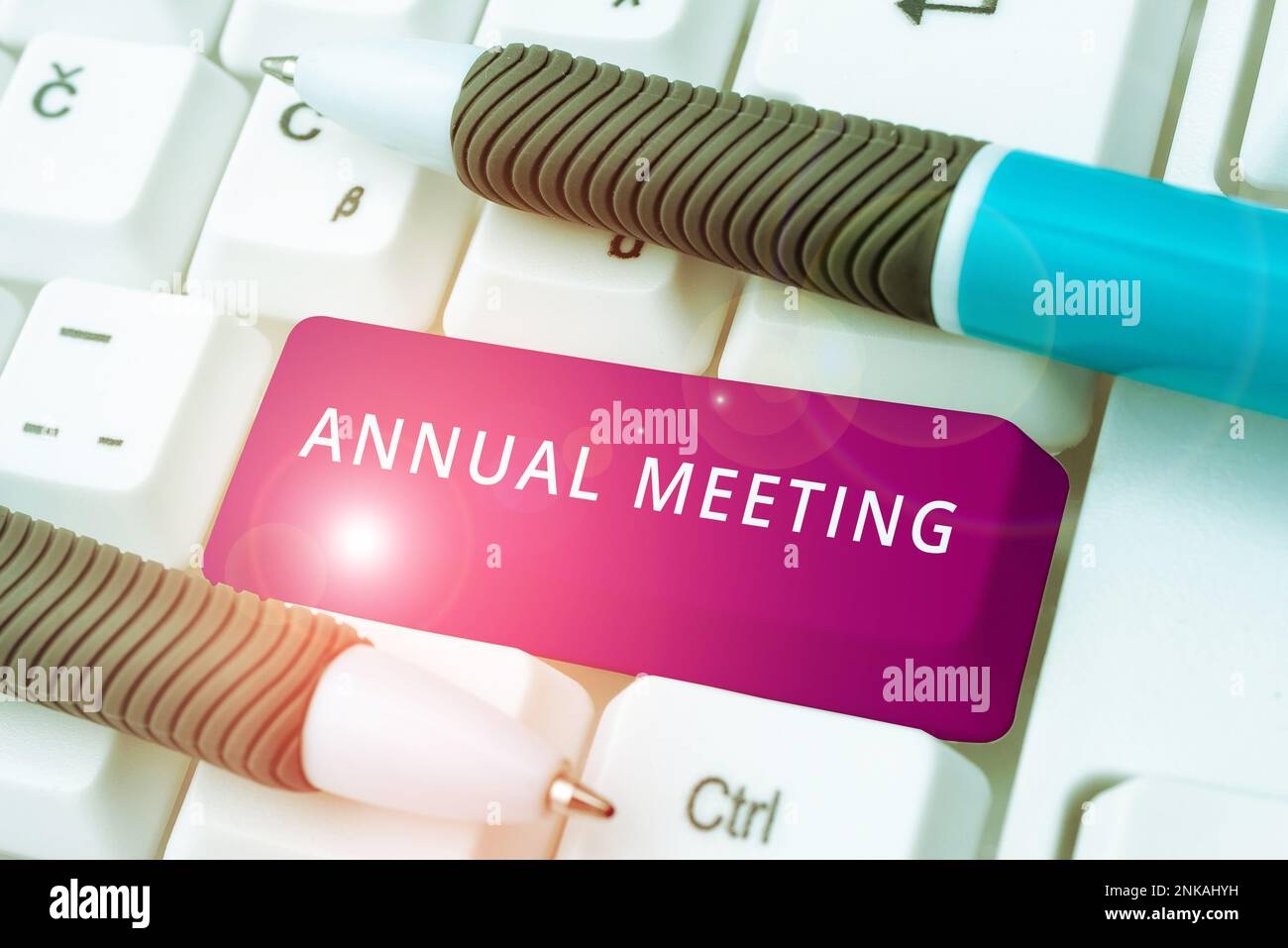 Conceptual display Annual Meeting. Business concept Yearly gathering of ...