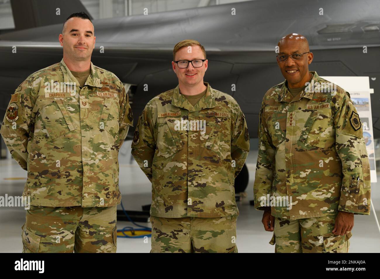 From left, U.S. Air Force Tech. Sgt. Andrew Chapman, a 354th Range ...