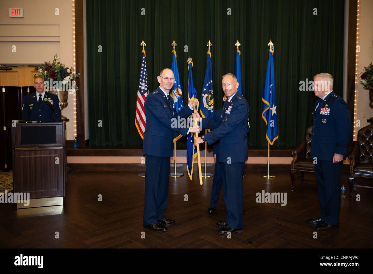 U.S. Air Force Gen. Duke Richardson, left, Commander, Air Force ...
