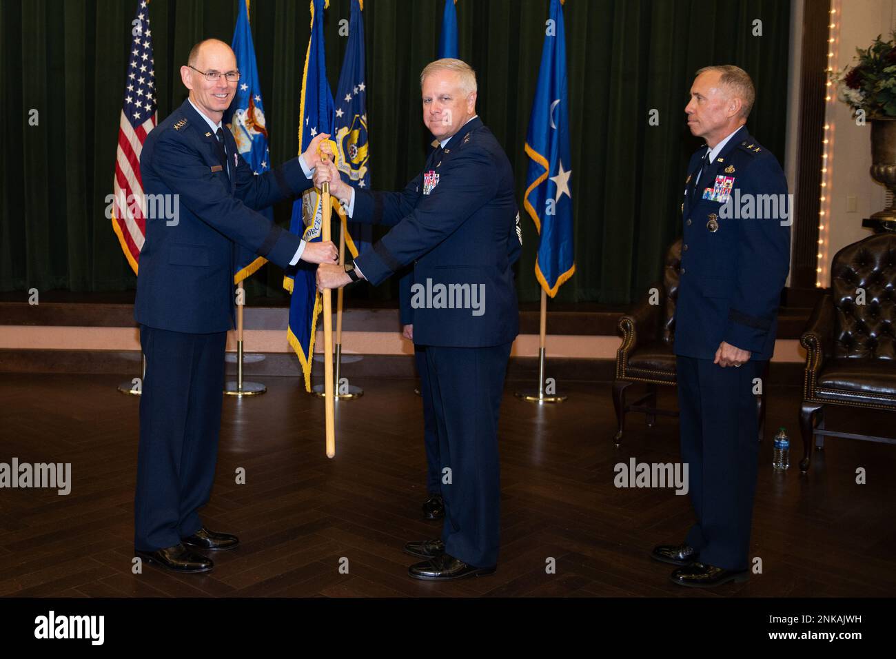 U.S. Air Force Gen. Duke Richardson, left, Commander, Air Force ...