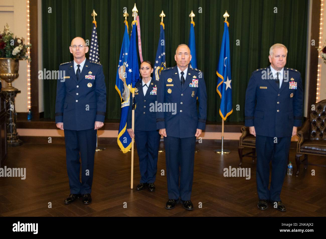 U.S. Air Force Gen. Duke Richardson, left, Commander, Air Force ...