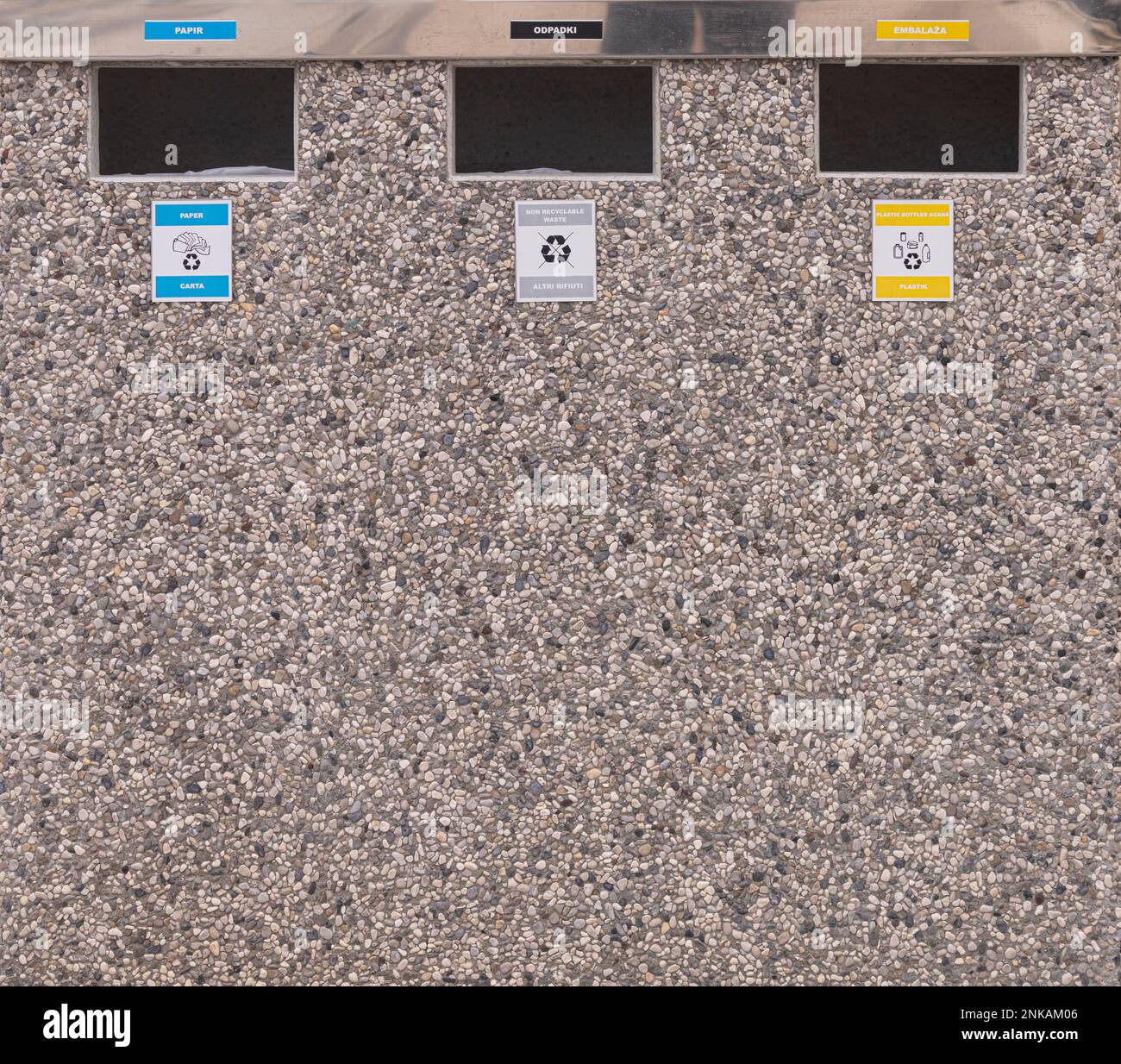 Bins for separate waste collection Stock Photo - Alamy