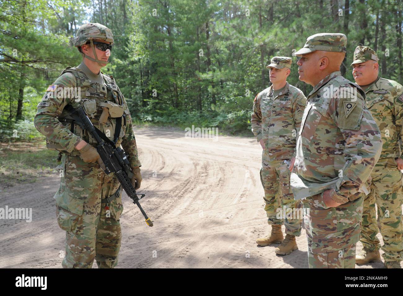 From left, U.S. Army Lt. Col. Michael D. Bystry, Commander, 1st ...