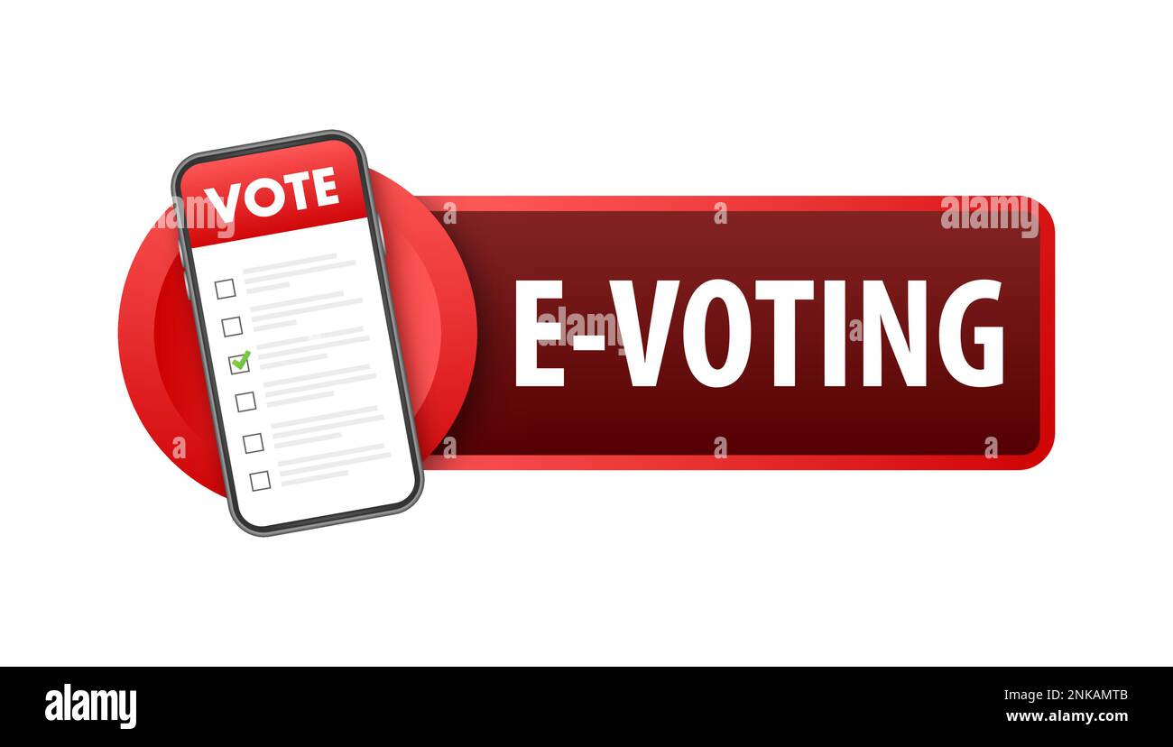 E voting concept Cut Out Stock Images & Pictures - Alamy