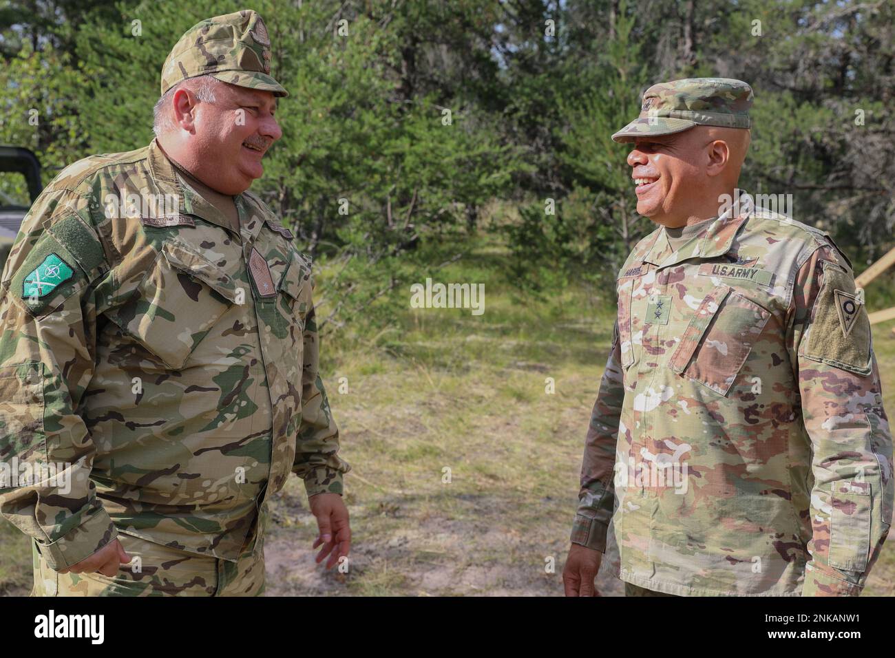 Hungarian Ground Forces Brig. Gen. János Somogyi, left, and U.S. Army ...