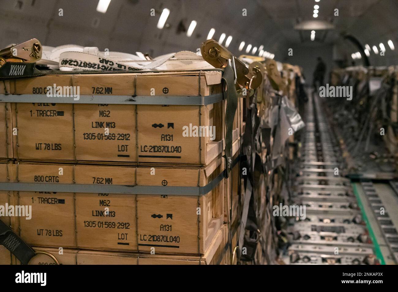 FILE - In this image provided by the U.S. Air Force, pallets of ...