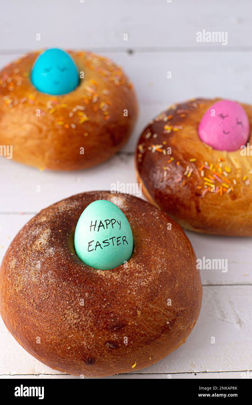 Spanish Easter cake. Mona de pascua Stock Photo - Alamy