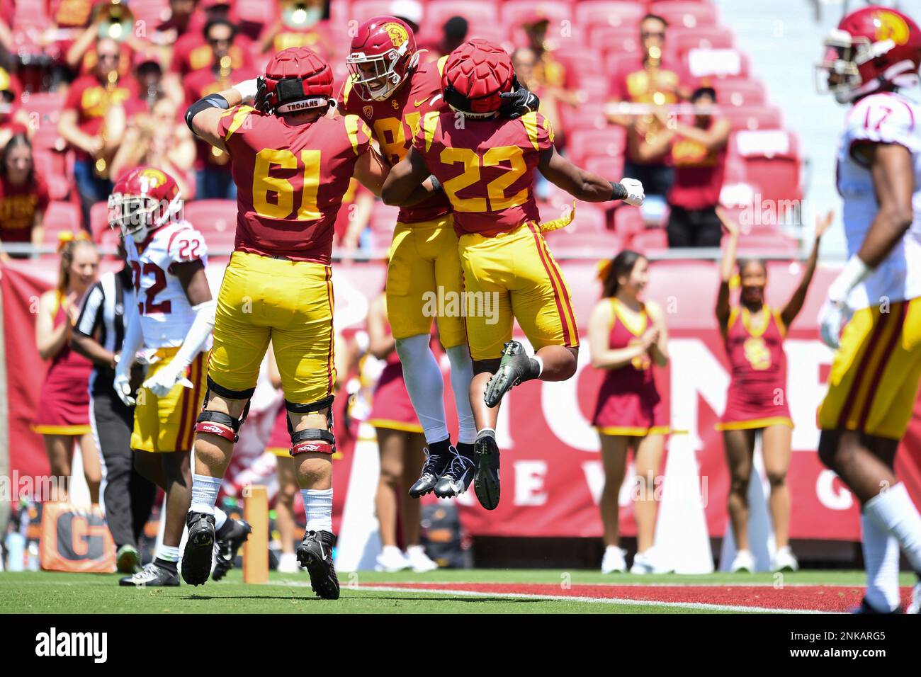 LOS ANGELES, CA - APRIL 23: USC Trojans wide receiver Kyle Ford (81 ...