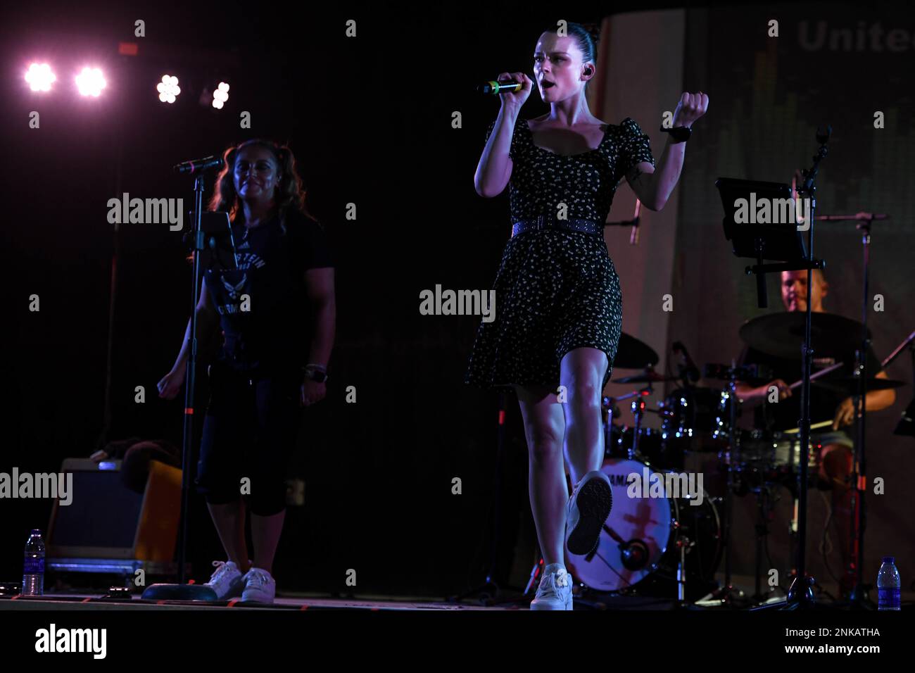 (From left) Staff Sgt. Linda Casul and Senior Airman Dana Bowers ...