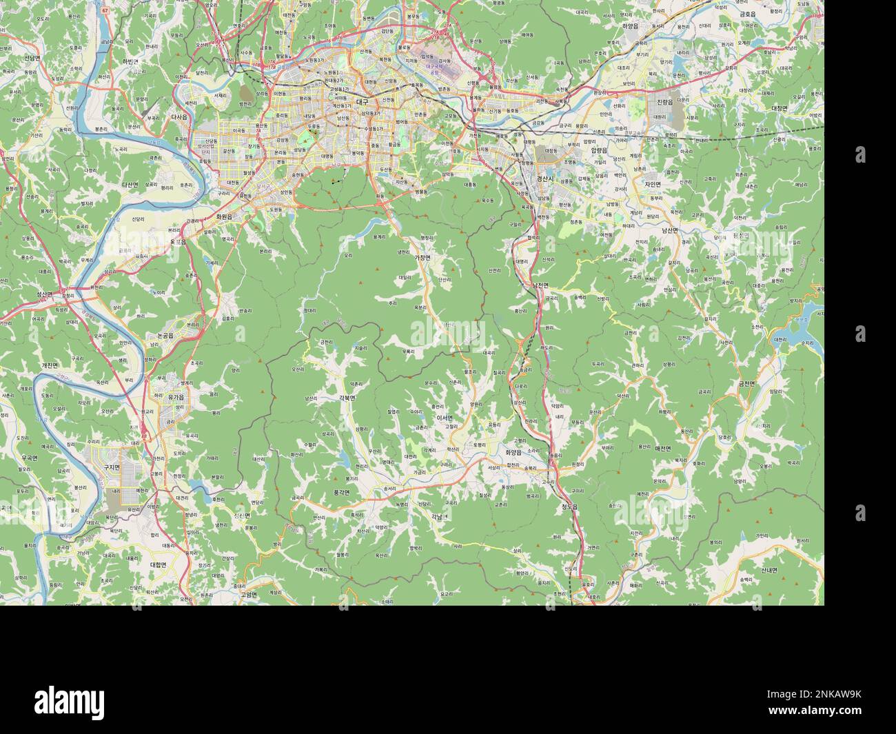 Map of daegu hi-res stock photography and images - Alamy