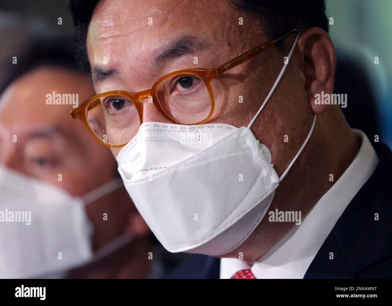 Cheong Jin-Suk, the leader of the policy council delegation of ...
