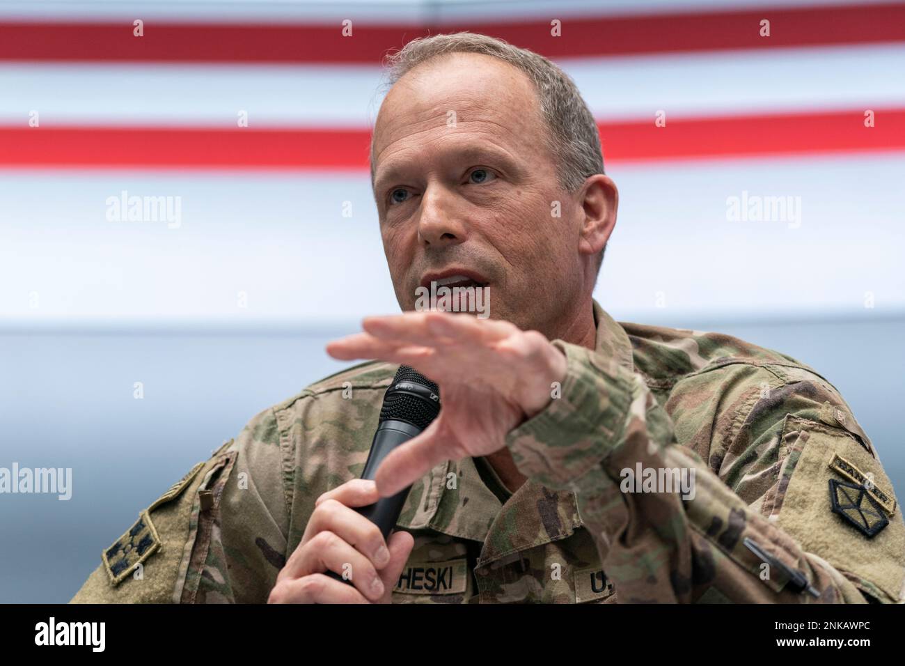 U.S. Army Lt. Gen. John Kolasheski, the Commanding General of V Corps ...