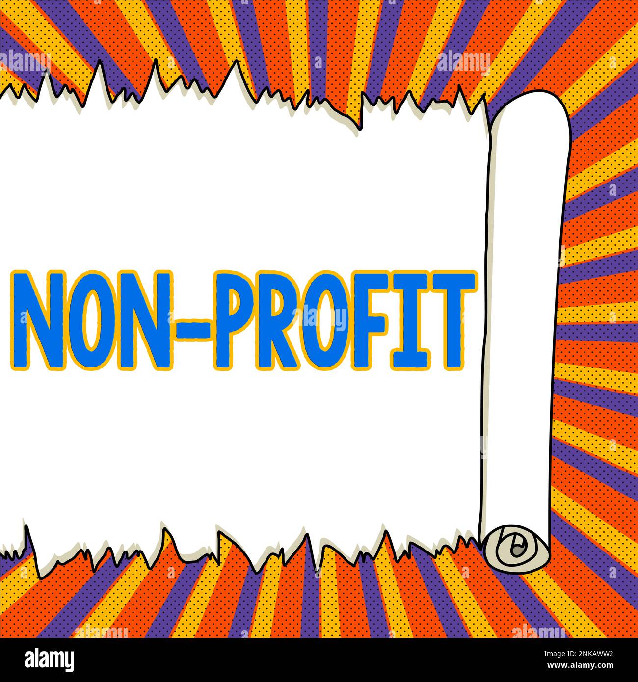 Sign displaying Non Profit. Conceptual photo providing products or ...